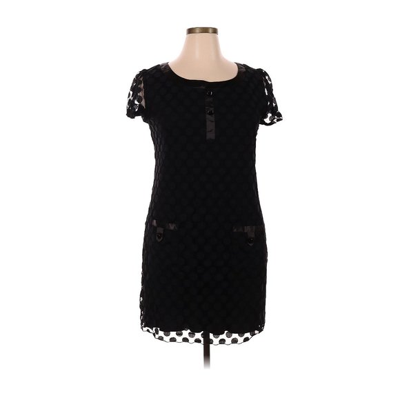 Enfocus Studio | Dresses | En Focus Studio Little Black Polka Dot Lace ...